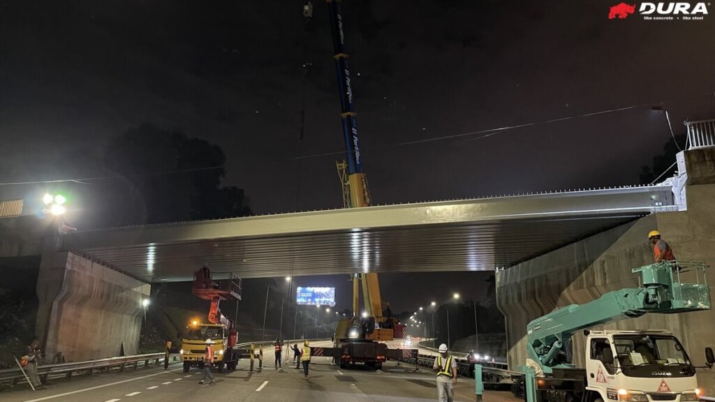 First DURA UHPC Prestressed I-Beam for KTMB bridge over NKVE at KM11.25 ...