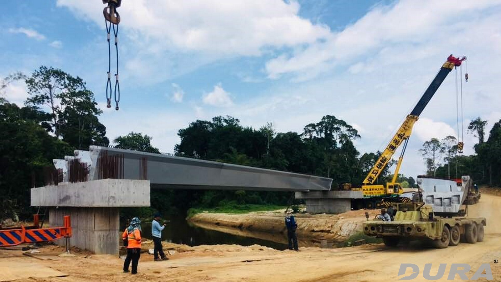 New Triple Spans Bridge at Jalan Pasir Hor Crossing Sg. Seribong - DURA ...