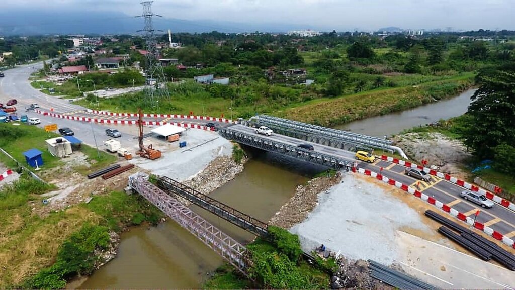 Another 35m Single Span DURA bridge Crossing Sungai Pinji at Ipoh ...