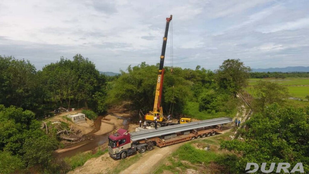 Single Span Bridge at Kemuning Machang - DURA® Technology Sdn Bhd
