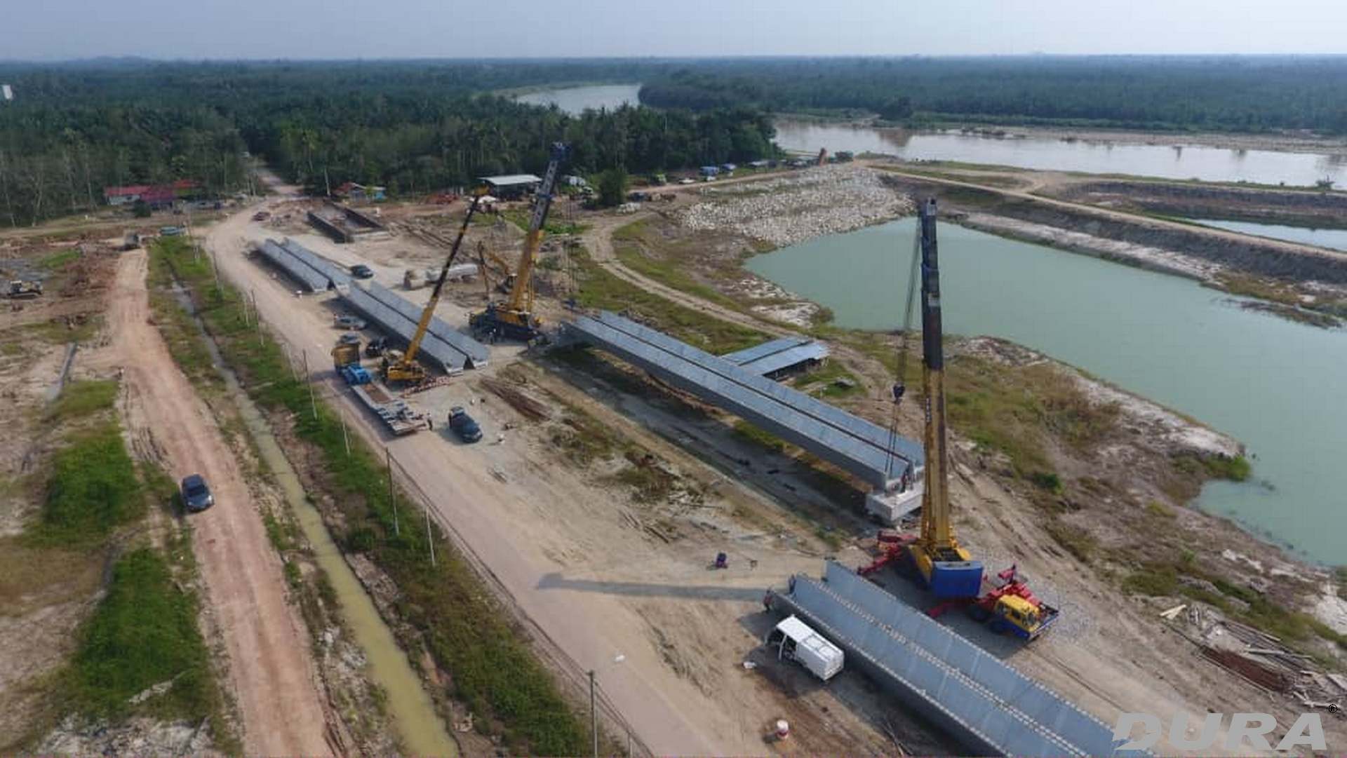 Five Spans Integral UHPFRC Composite Bridge Over The Canal Of Sungai ...