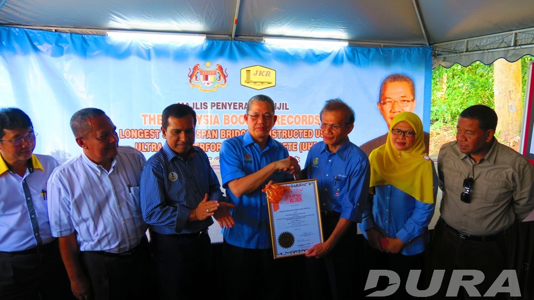 Batu 6 Bridge Listed into Malaysia Book of Record - DURA® Technology ...
